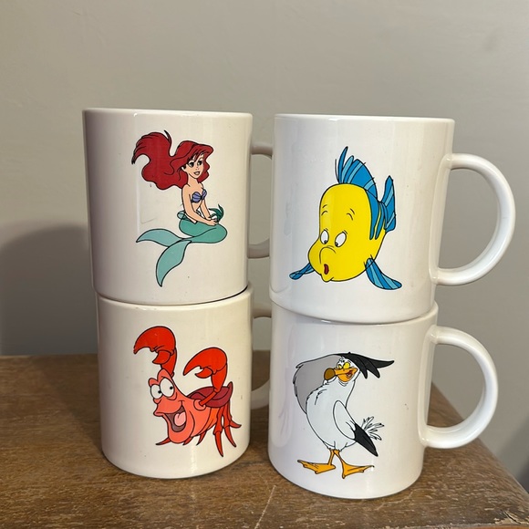 Disney | Kitchen | The Disney Channel The Little Mermaid Coffee Mugs ...
